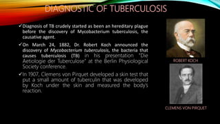 Recent advances in diagnosis and treatment of tuberculosis | PPTX