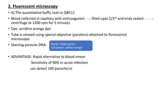 Recent advances in diagnosis of hemoparasite infections | PPTX