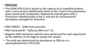 Recent advances in diagnosis of hemoparasite infections | PPTX