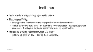 Recent advances in dyslipidemia | PPTX