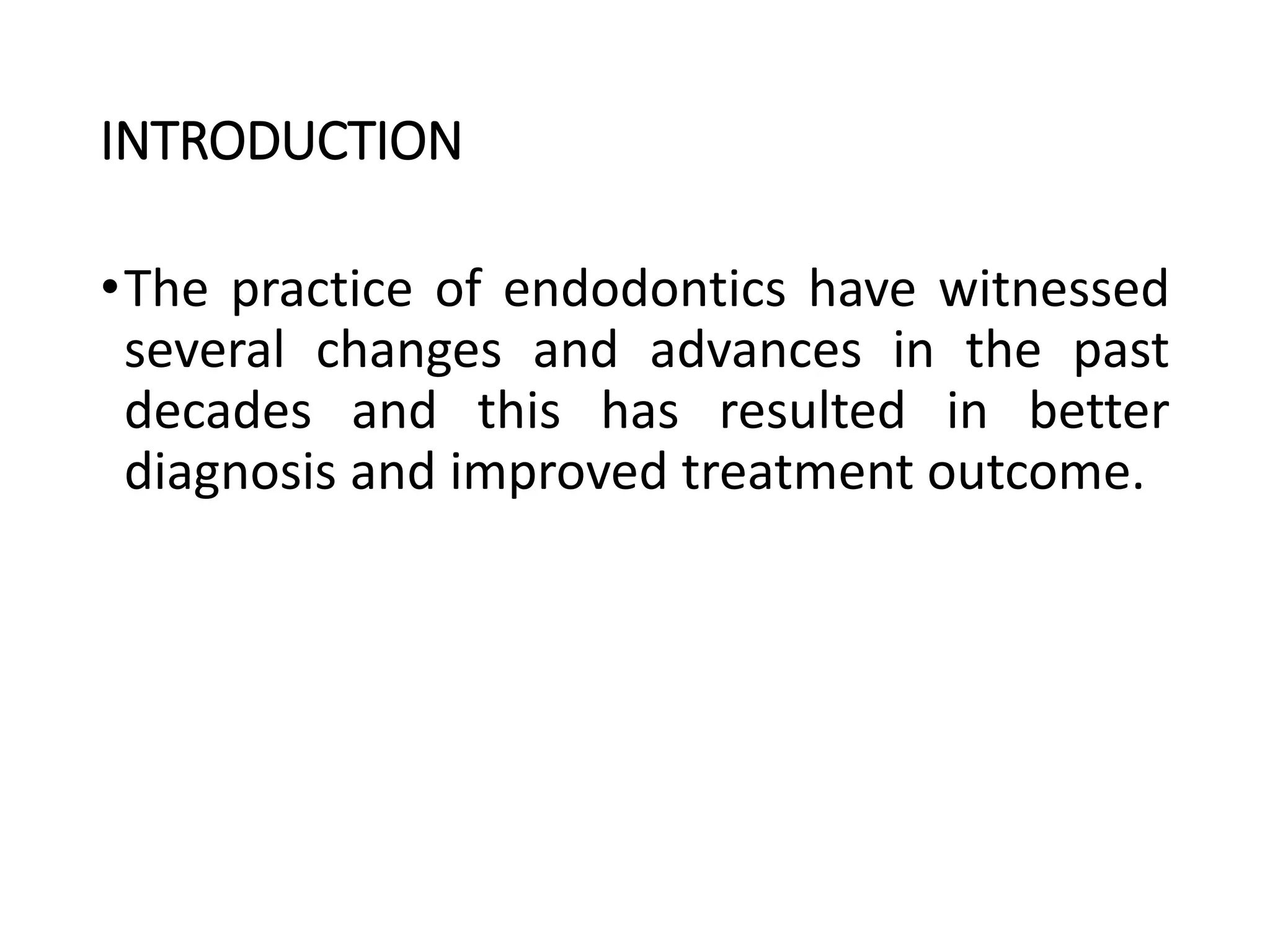 Recent advances in endodontics | PPTX