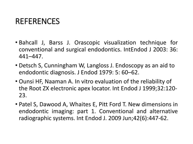 Recent advances in endodontics | PPTX