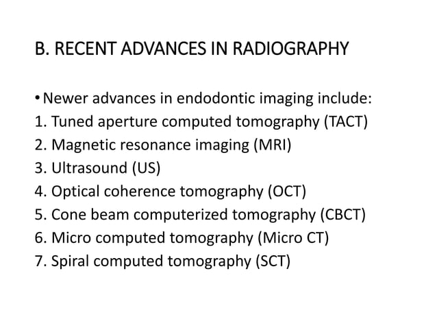 Recent advances in endodontics | PPTX