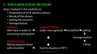 Recent advances in formulation aspects & manufacturing of semisolids | PPT
