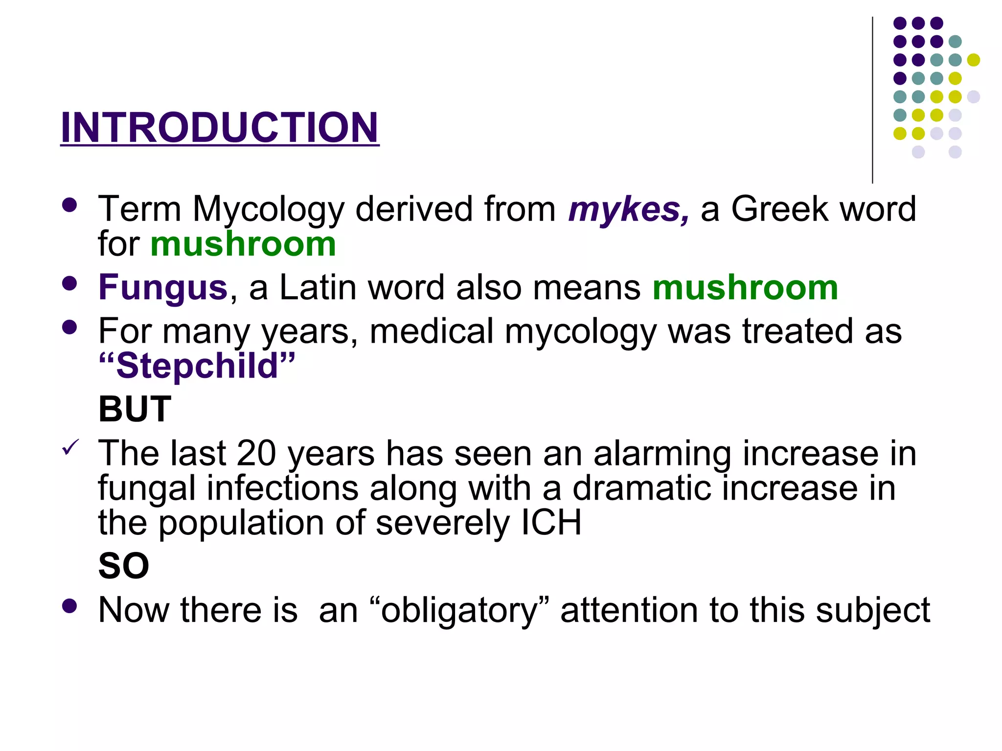 Recent advances in fungal infections | PPT