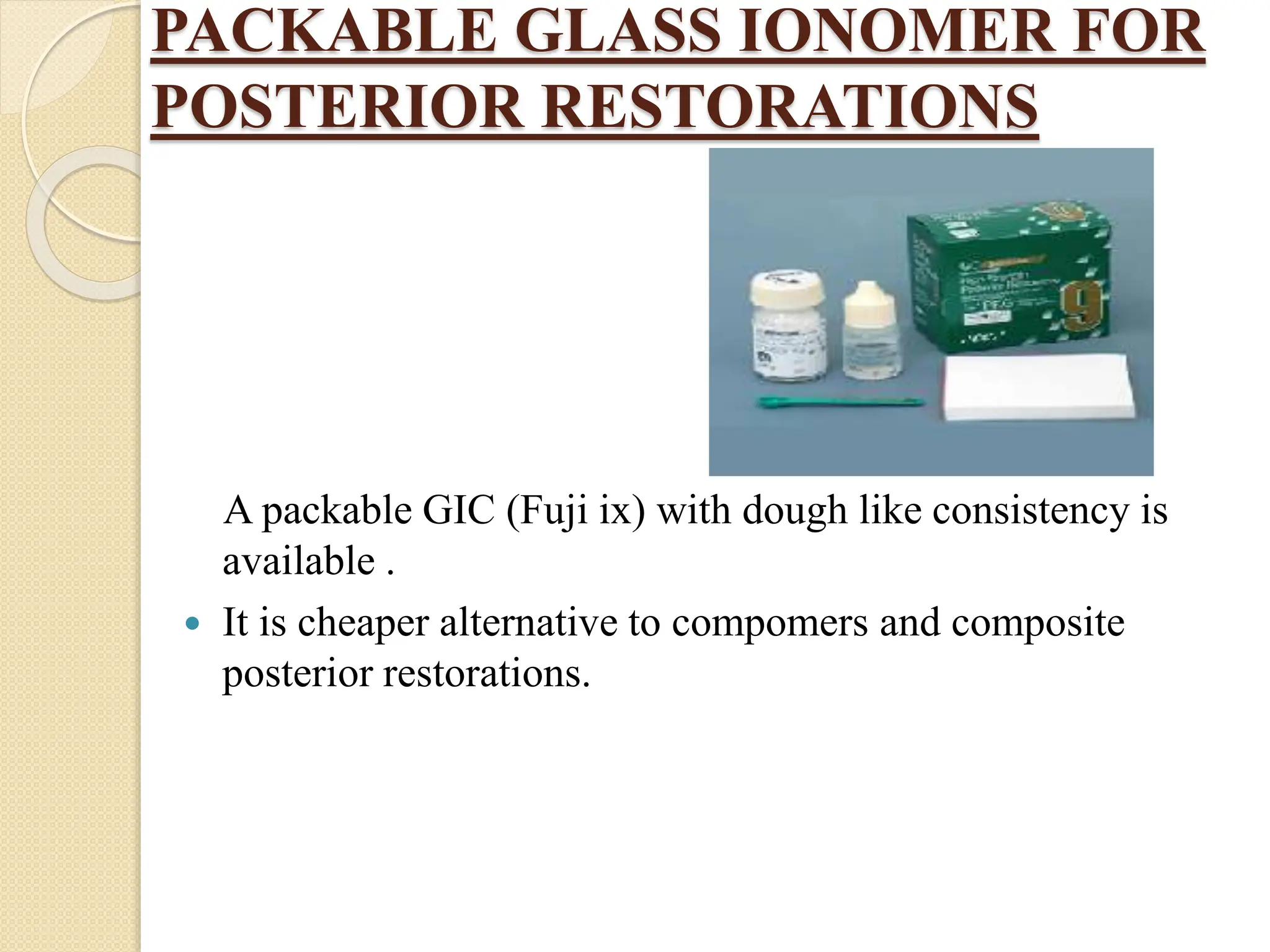 RECENT ADVANCES IN GIC.ppt glass ionomer cement | PPTX
