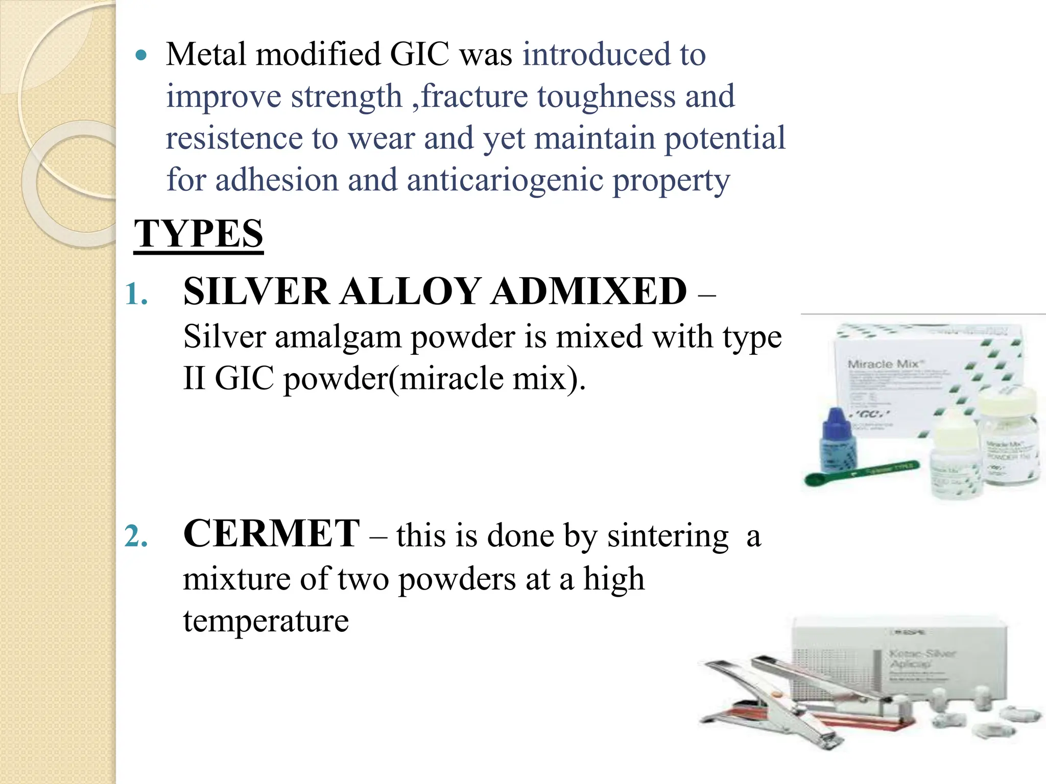 RECENT ADVANCES IN GIC.ppt glass ionomer cement | PPTX