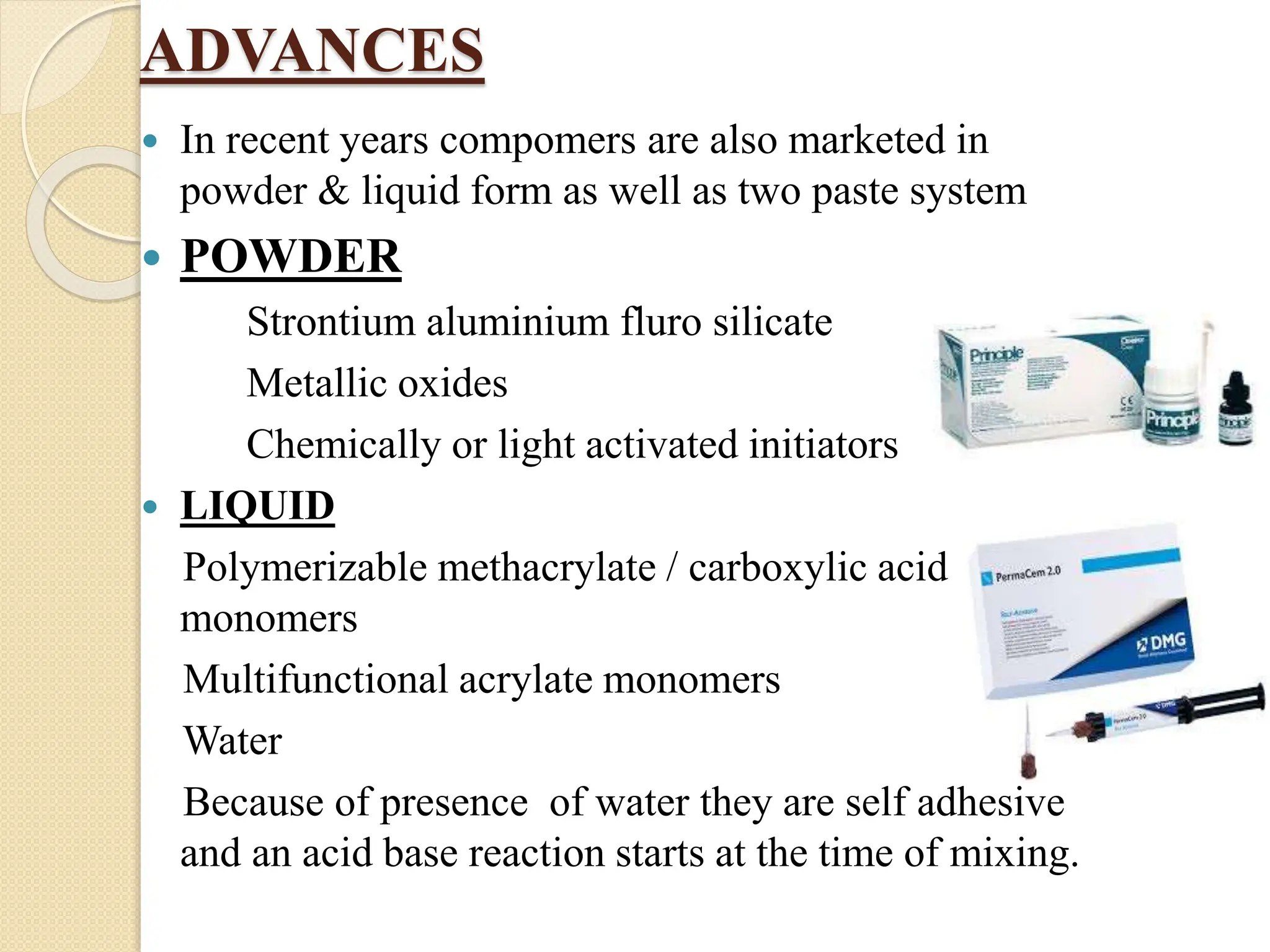 RECENT ADVANCES IN GIC.ppt glass ionomer cement | PPTX