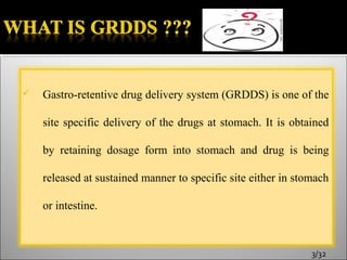 Recent advances in GRDDS | PPT