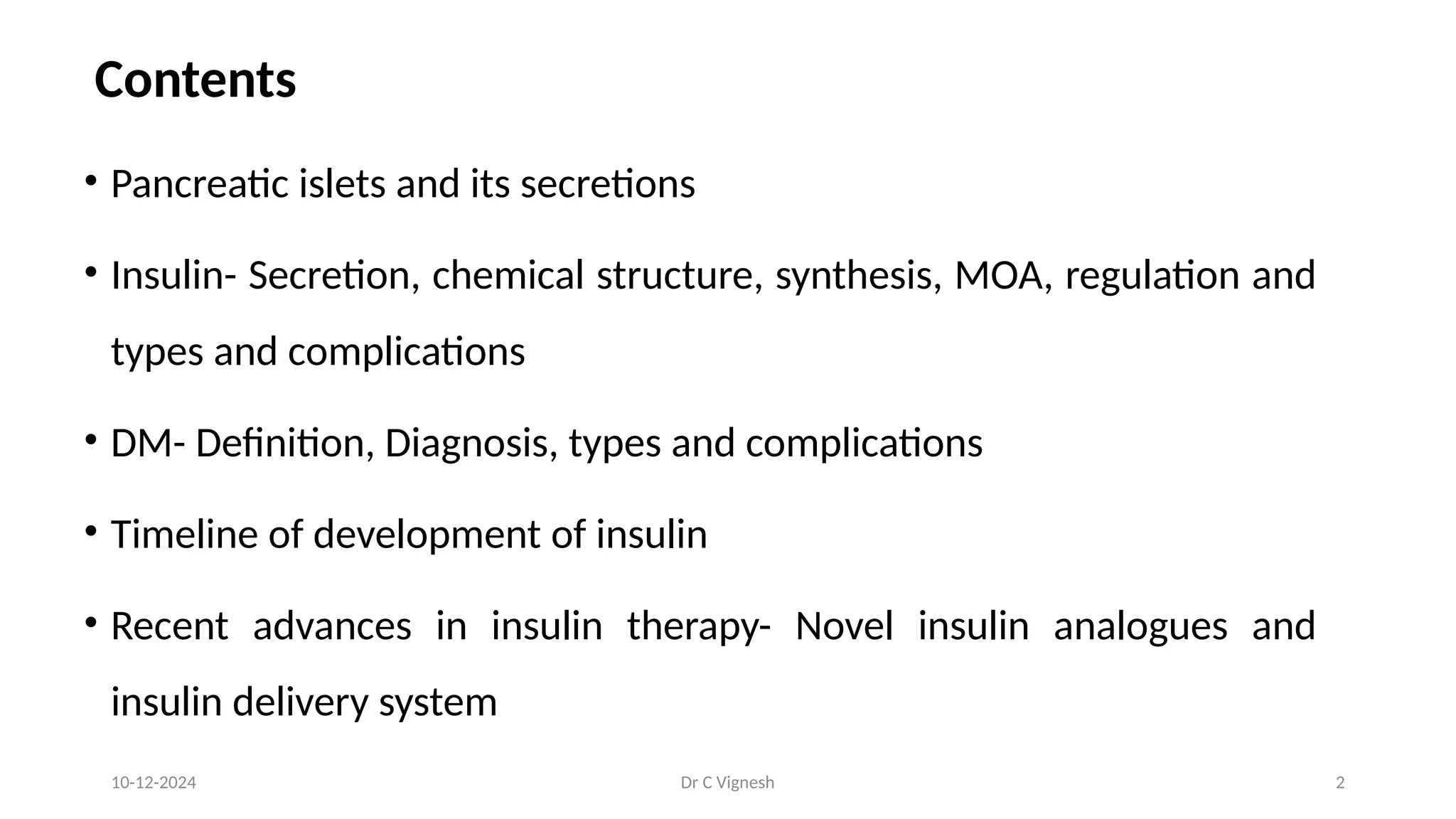 Recent advances in Insulin therapy: A comprehensive overview | PPTX