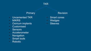 Recent Advances in arthroplasy. pptx | PPTX