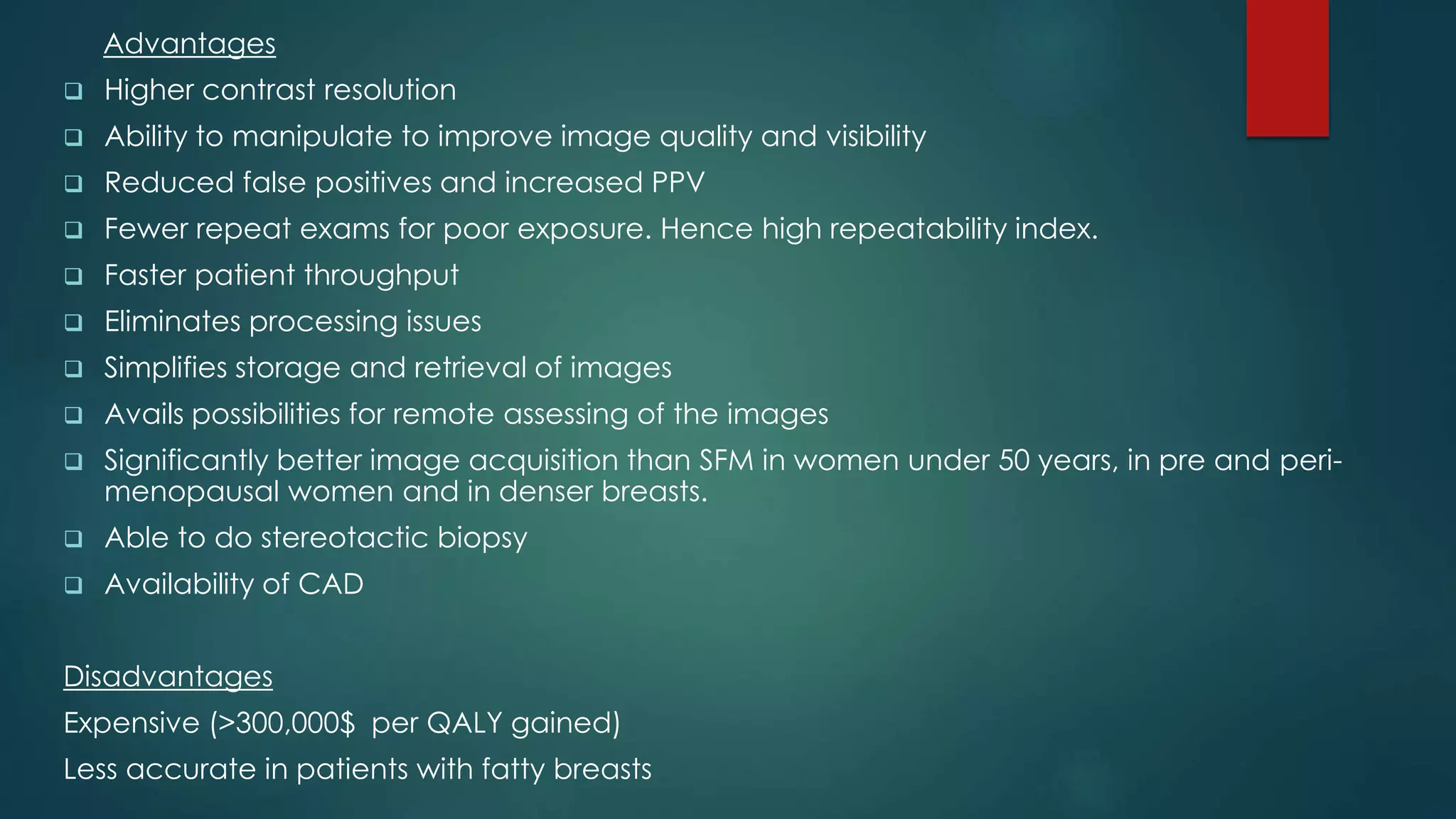 Recent advances in Mammography | PPTX