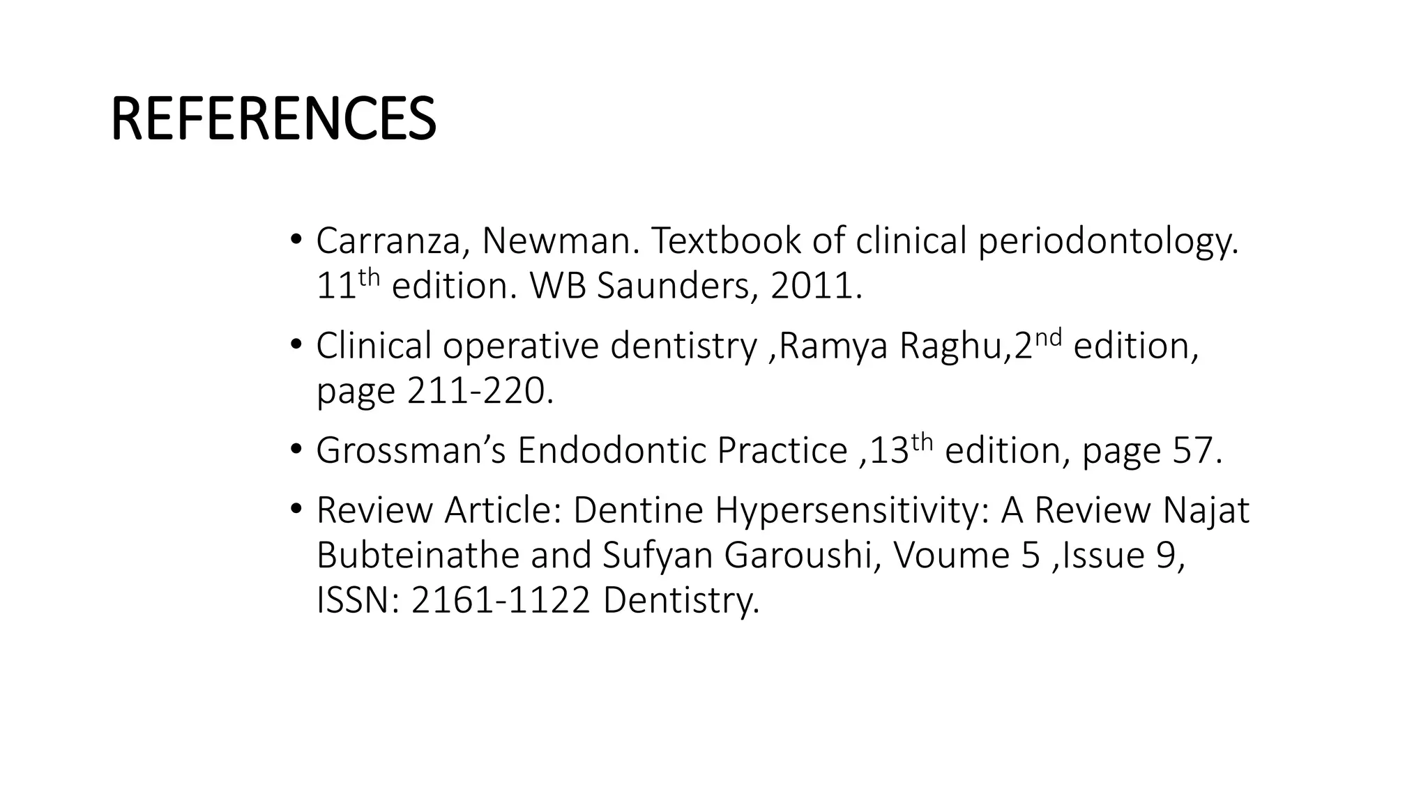 Recent advances in management of dental hypersensitivity | PPTX