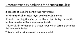Recent advances in management of dental hypersensitivity | PPTX