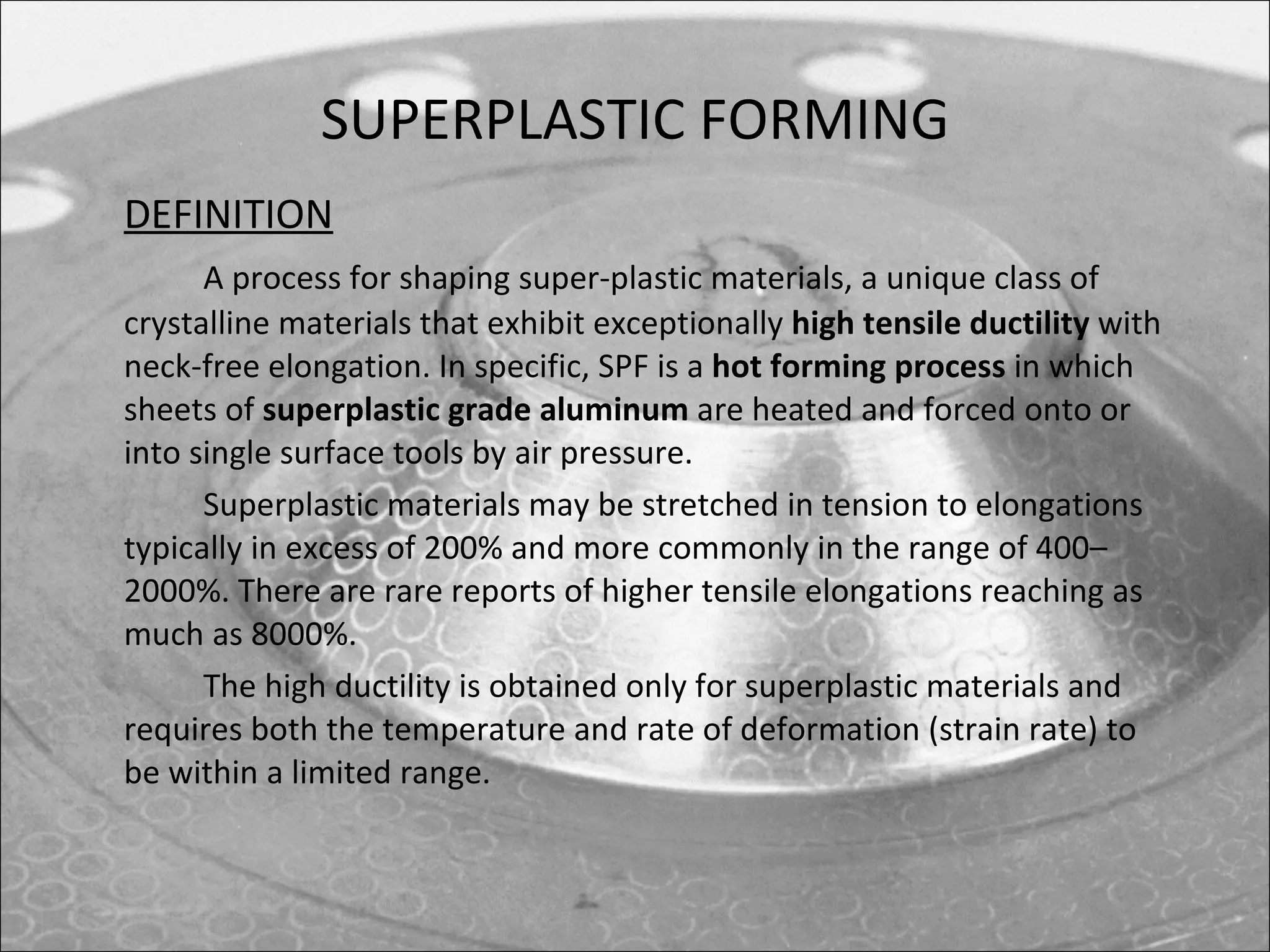 Recent advances in Metal Forming process | PPT