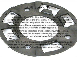 Recent advances in Metal Forming process | PPT