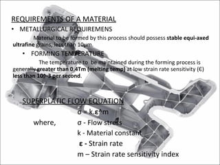 Recent advances in Metal Forming process | PPT