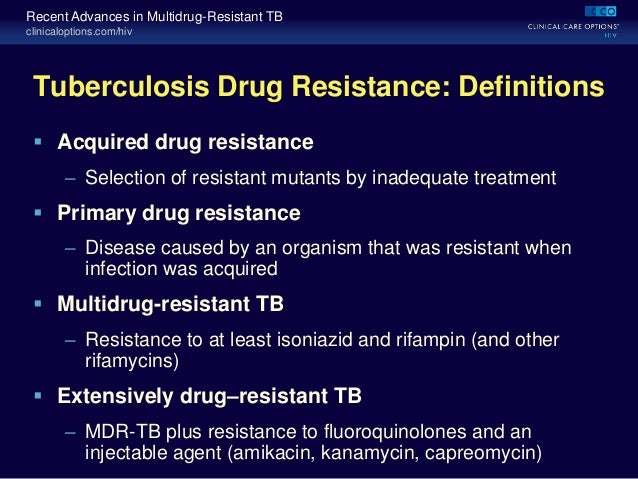 Recent Advances in Multidrug-Resistant TB of HIV/TB coinfection.2013