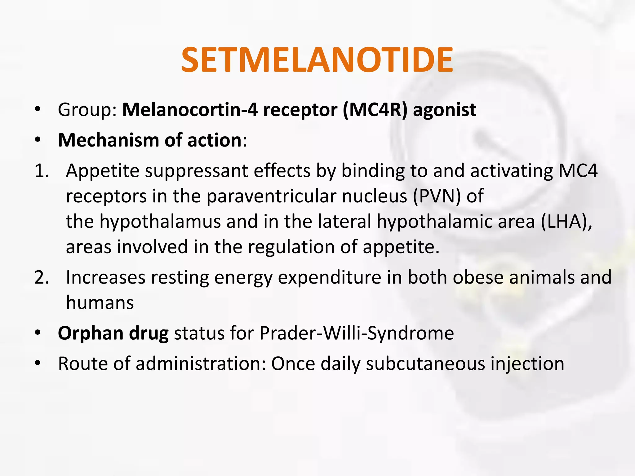 Recent Advances in Obesity Pharmacotherapy | PPTX