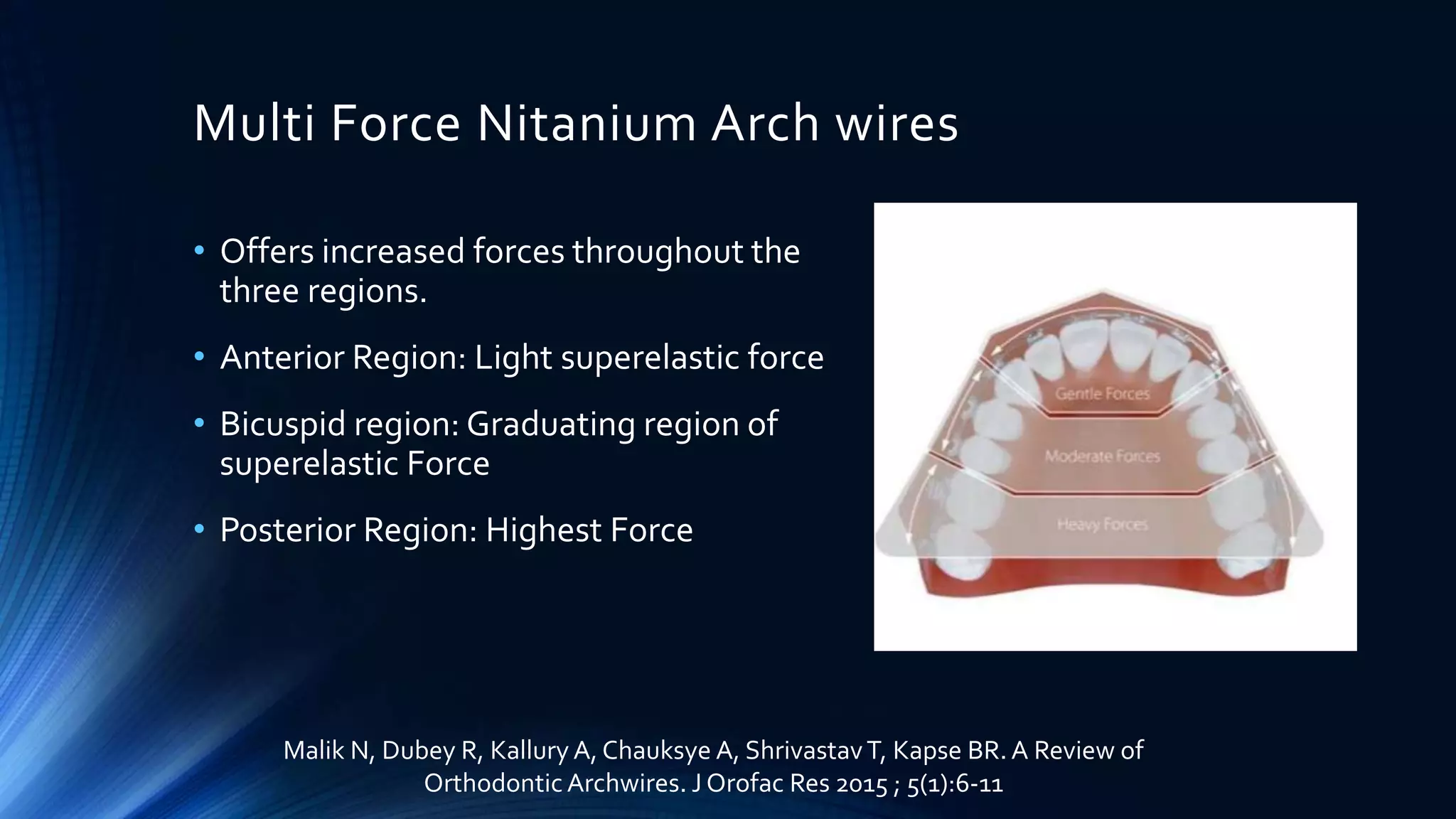 Recent advances in orthodontic archwires | PPTX
