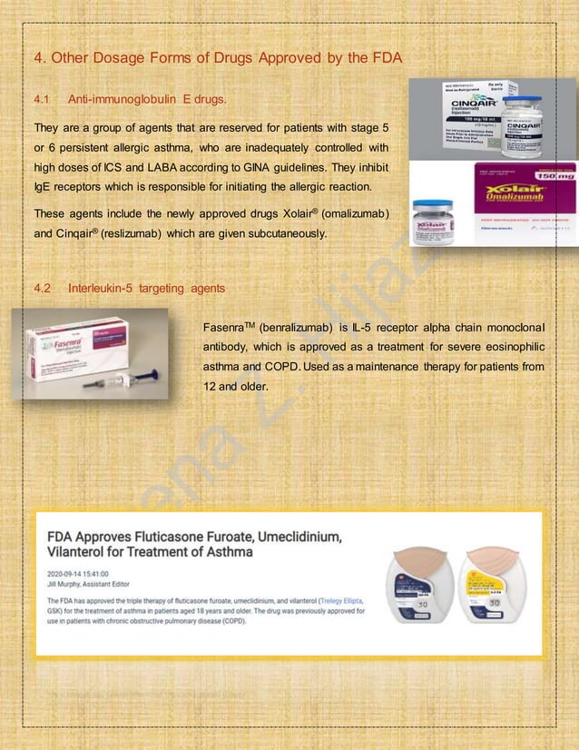 Recent advances in pharmacological drugs and inhaler devices approved ...