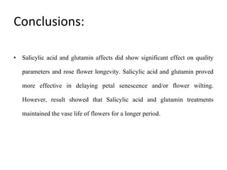 Recent advances in postharvest management of cut flower | PPT