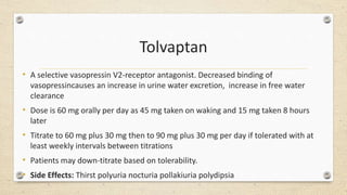 Recent advances in renal pharmacology | PPTX