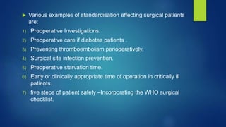 Recent advances in safer surgery | PPTX