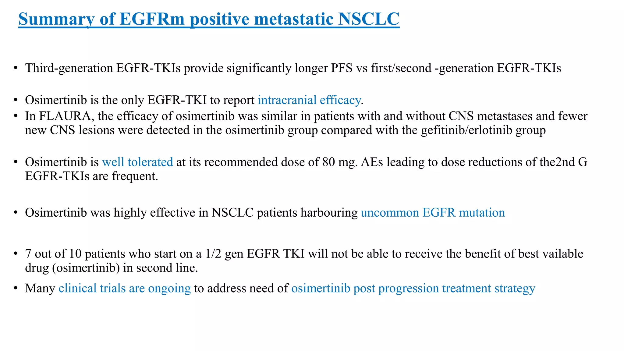 Recent advances in targeted therapy for metastatic lung cancer | PPTX