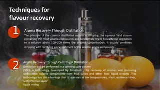 Recent advances in techniques for flavor recovery in liquid food ...