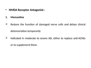 RECENT ADVANCES IN THE PHARMACOTHERAPY OF ALZHEIMER’S DISEASE.pptx