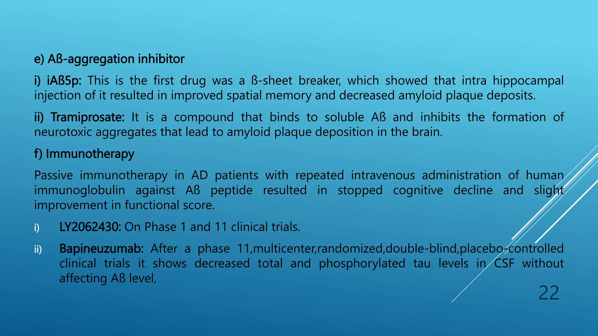 recent advances in the treatment of alzheimers disease.pptx
