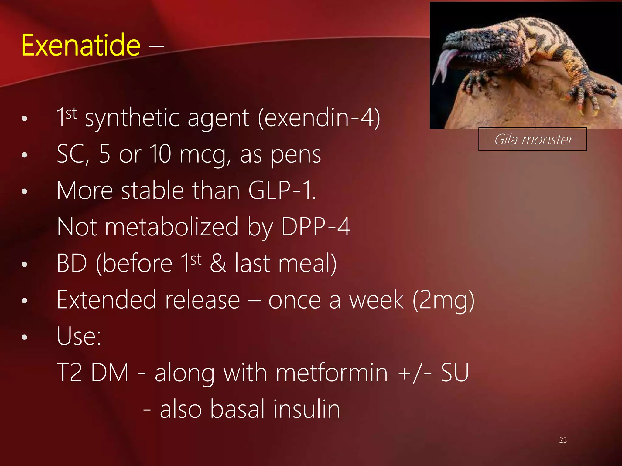 Recent advances in the treatment of diabetes mellitus | PPTX
