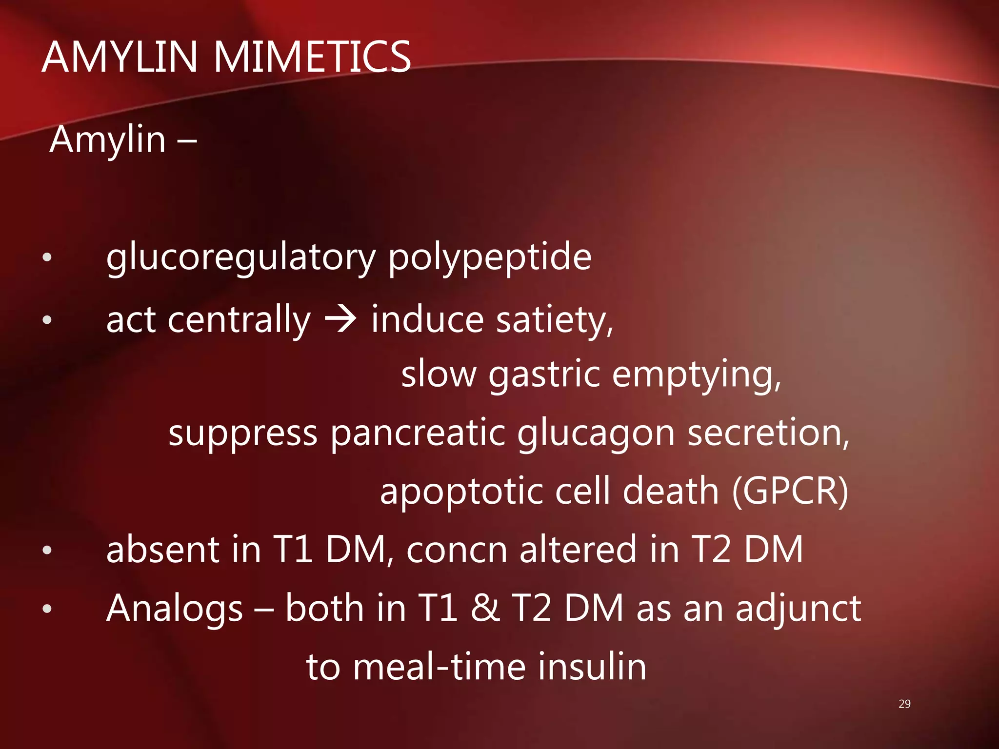 Recent advances in the treatment of diabetes mellitus | PPTX