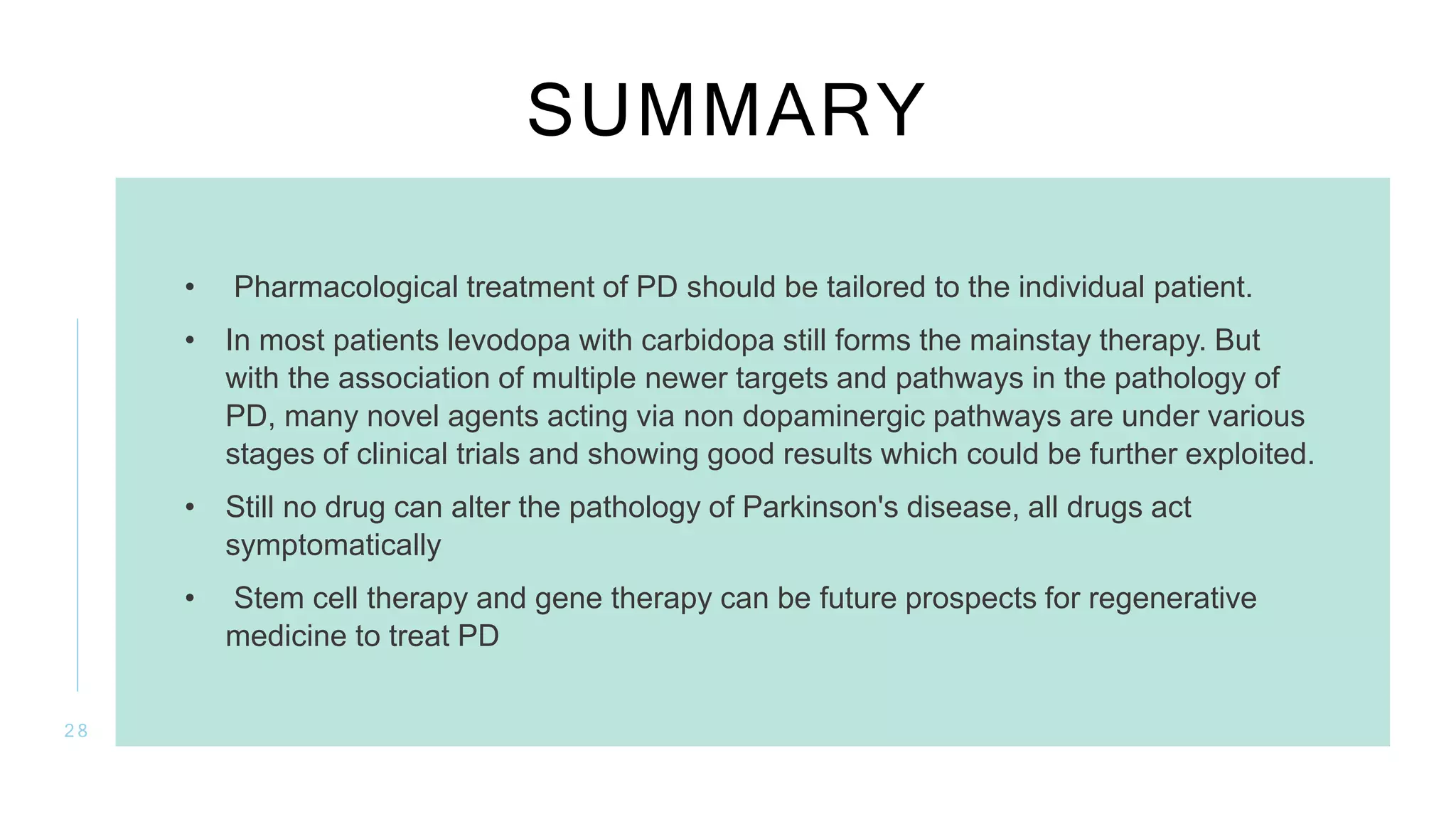 RECENT ADVANCES IN THE TREATMENT OF PARKINSON’S DISEASE.pptx