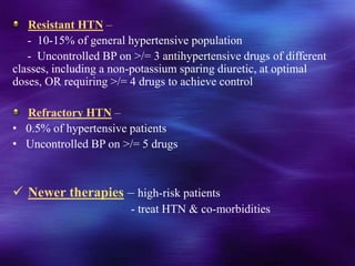 Recent advances in treatment of htn | PPTX