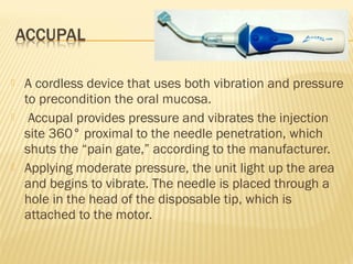 Recent Advances in local Anaesthesia in dentistry | PPT