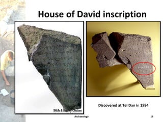 Recent Archaeological Findings In The Holy Land | PPT