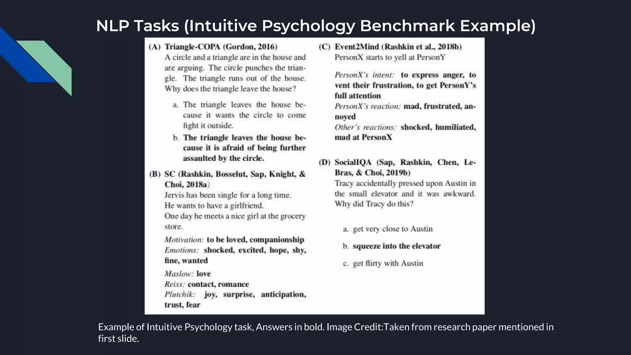 Recent benchmarks for natural language inference | PPTX