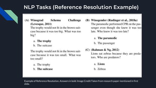 Recent benchmarks for natural language inference | PPTX