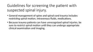 RECENT BOARD GUIDELINES FOR MANAGEMENT OF SPINAL INJURY PATIENT.pptx
