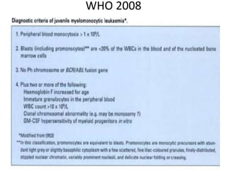 Recent changes in 2016 who classification of myeloid neoplasm | PPT