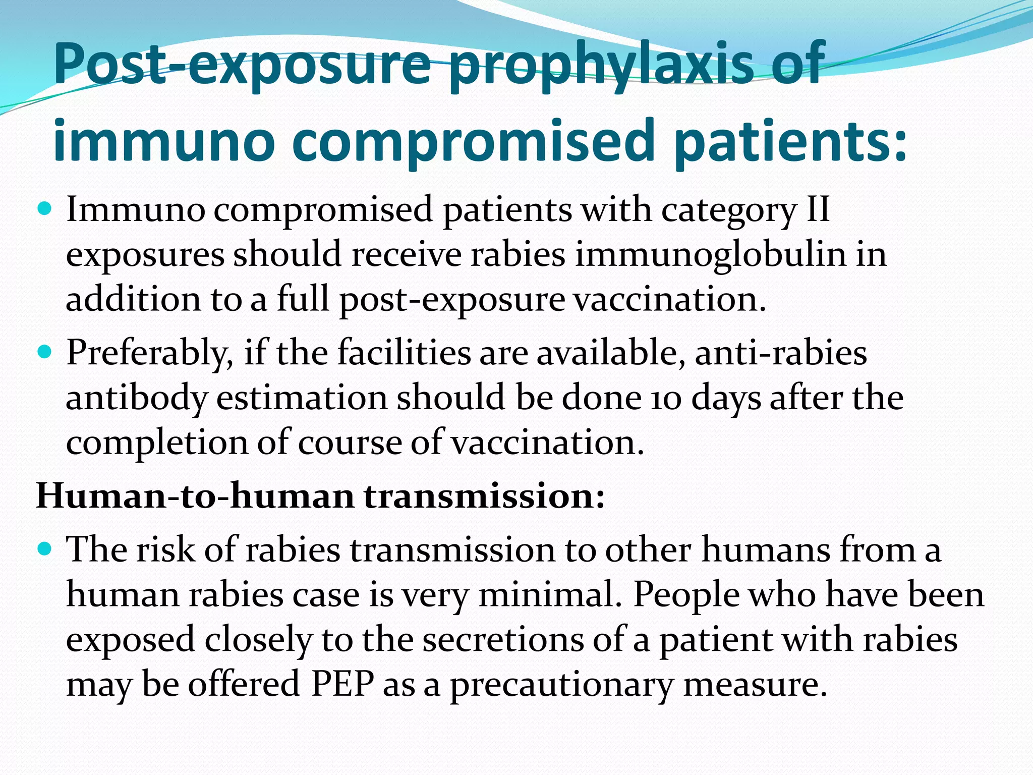 National Guidelines for Rabies Prophylaxis in India | PPTX
