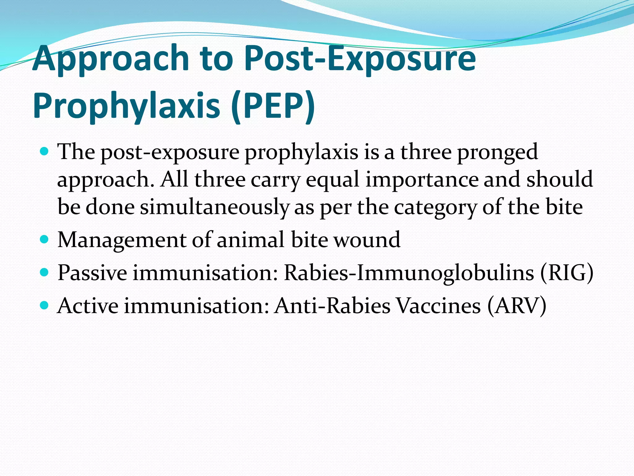 National Guidelines for Rabies Prophylaxis in India | PPTX