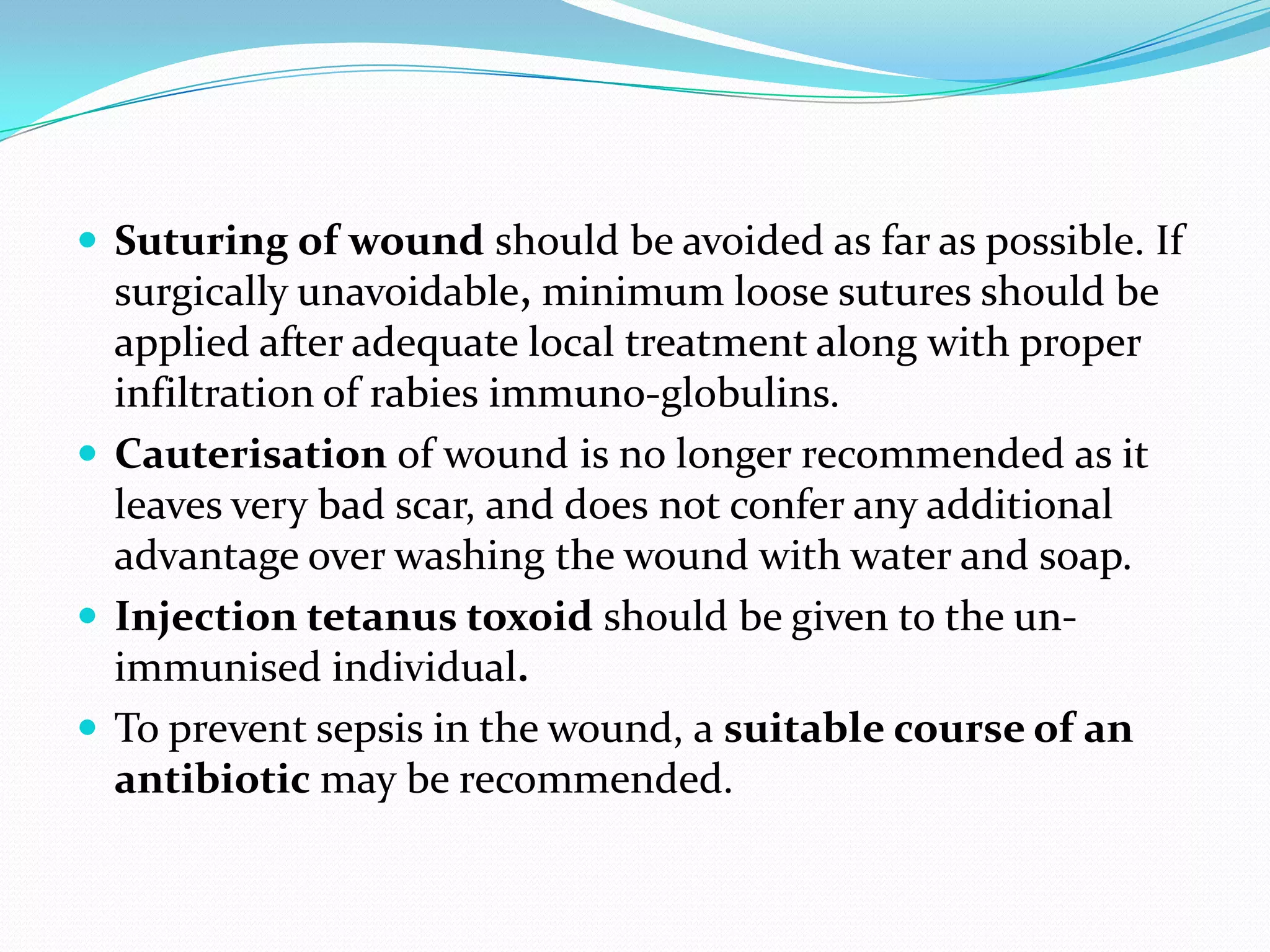 National Guidelines for Rabies Prophylaxis in India | PPTX