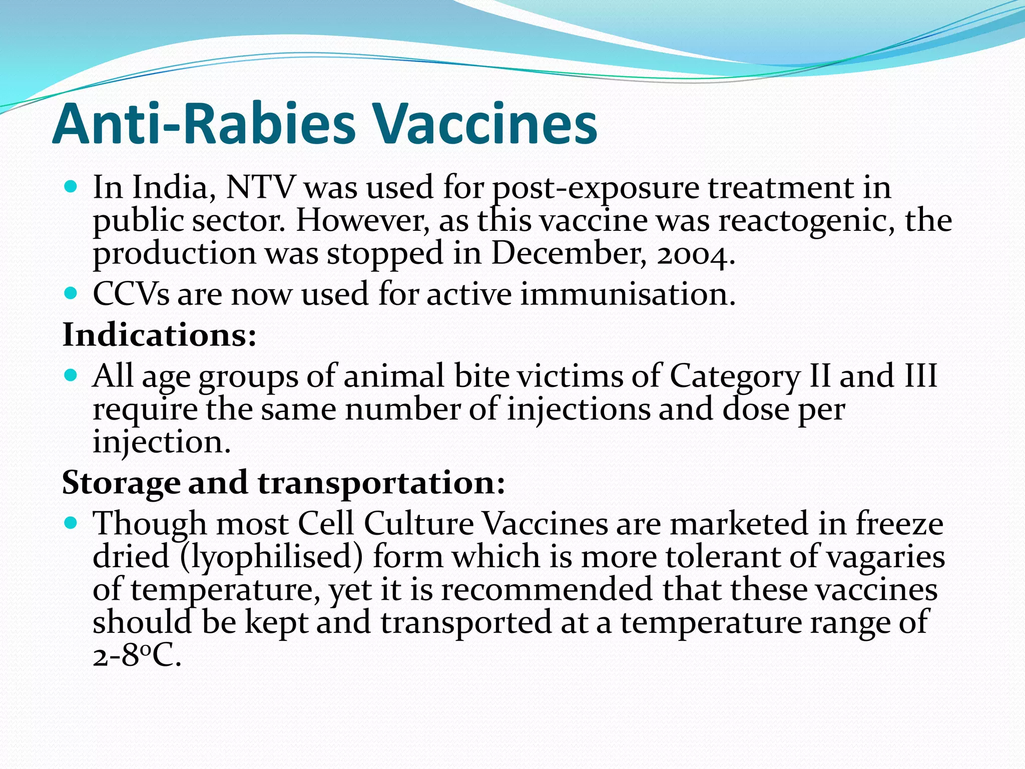 National Guidelines for Rabies Prophylaxis in India | PPTX