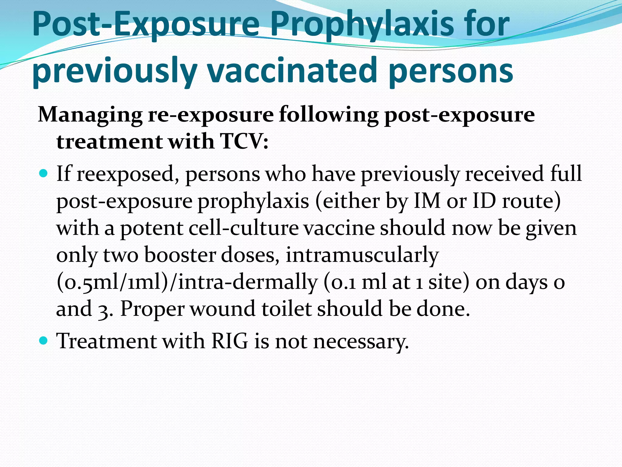 National Guidelines for Rabies Prophylaxis in India | PPTX