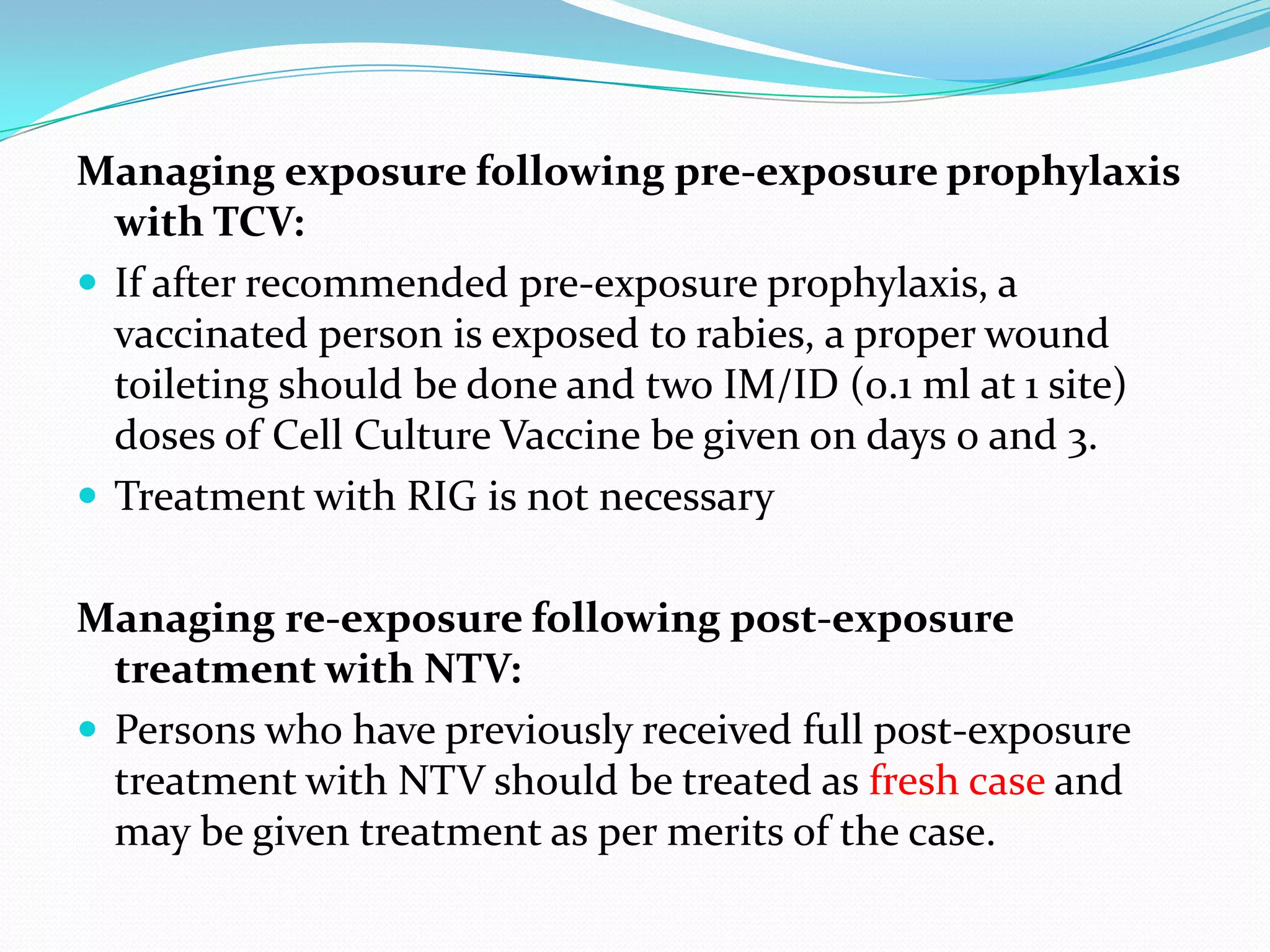 National Guidelines for Rabies Prophylaxis in India | PPTX