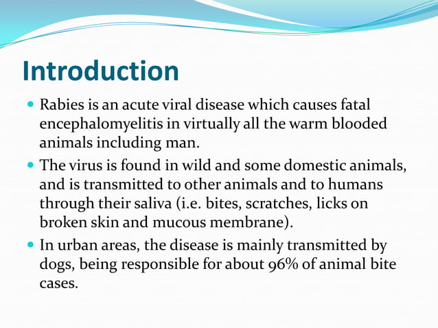 National Guidelines for Rabies Prophylaxis in India | PPTX