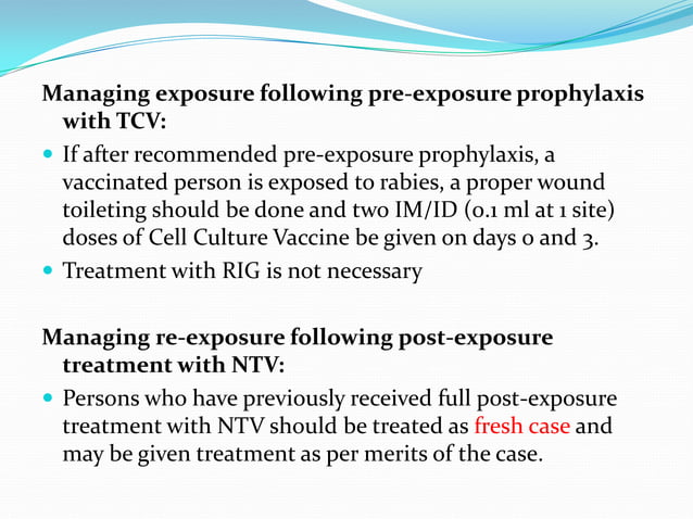 National Guidelines for Rabies Prophylaxis in India | PPTX